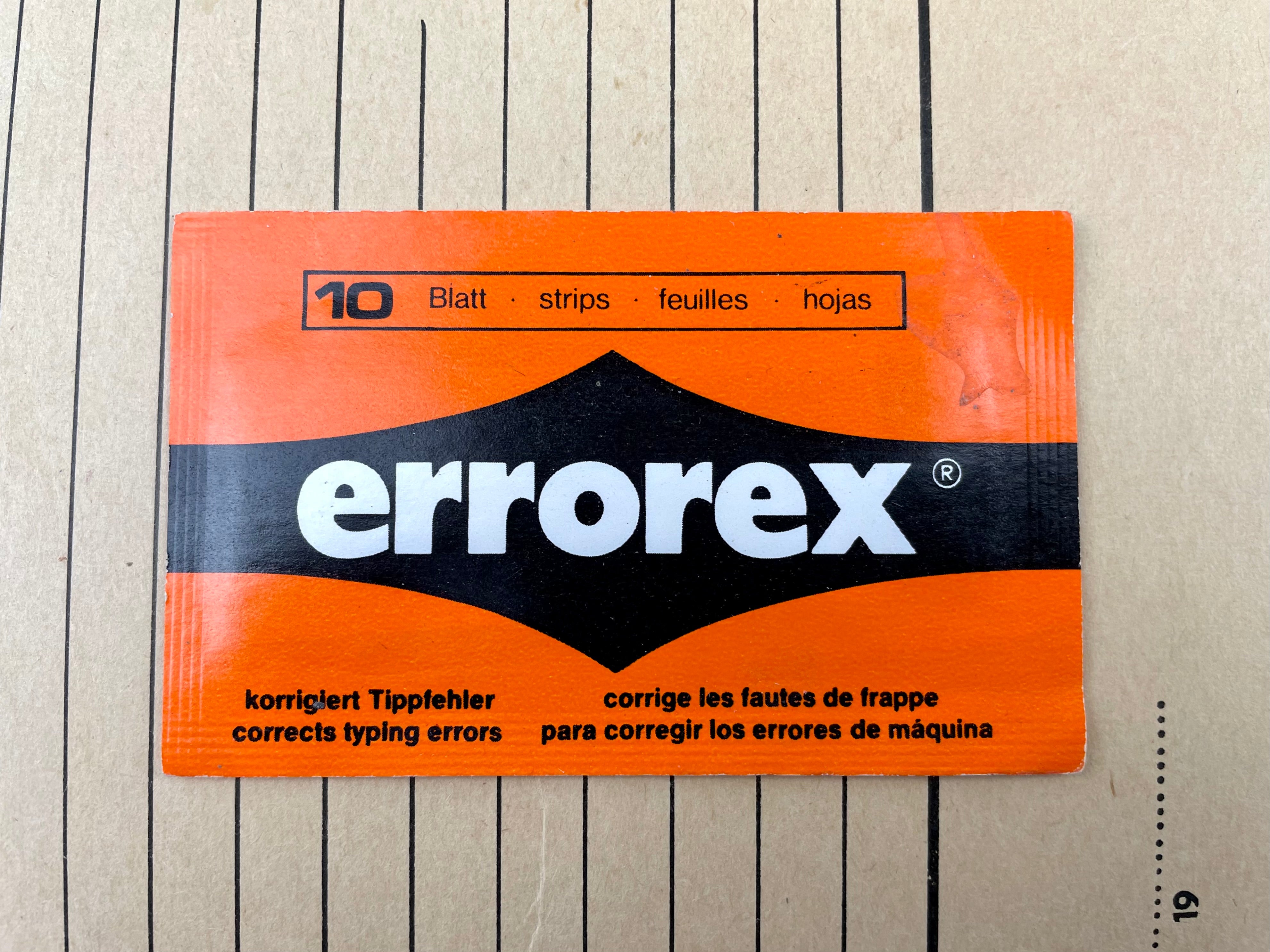 Errorex Correction Paper - White – Charlie Foxtrot Vintage