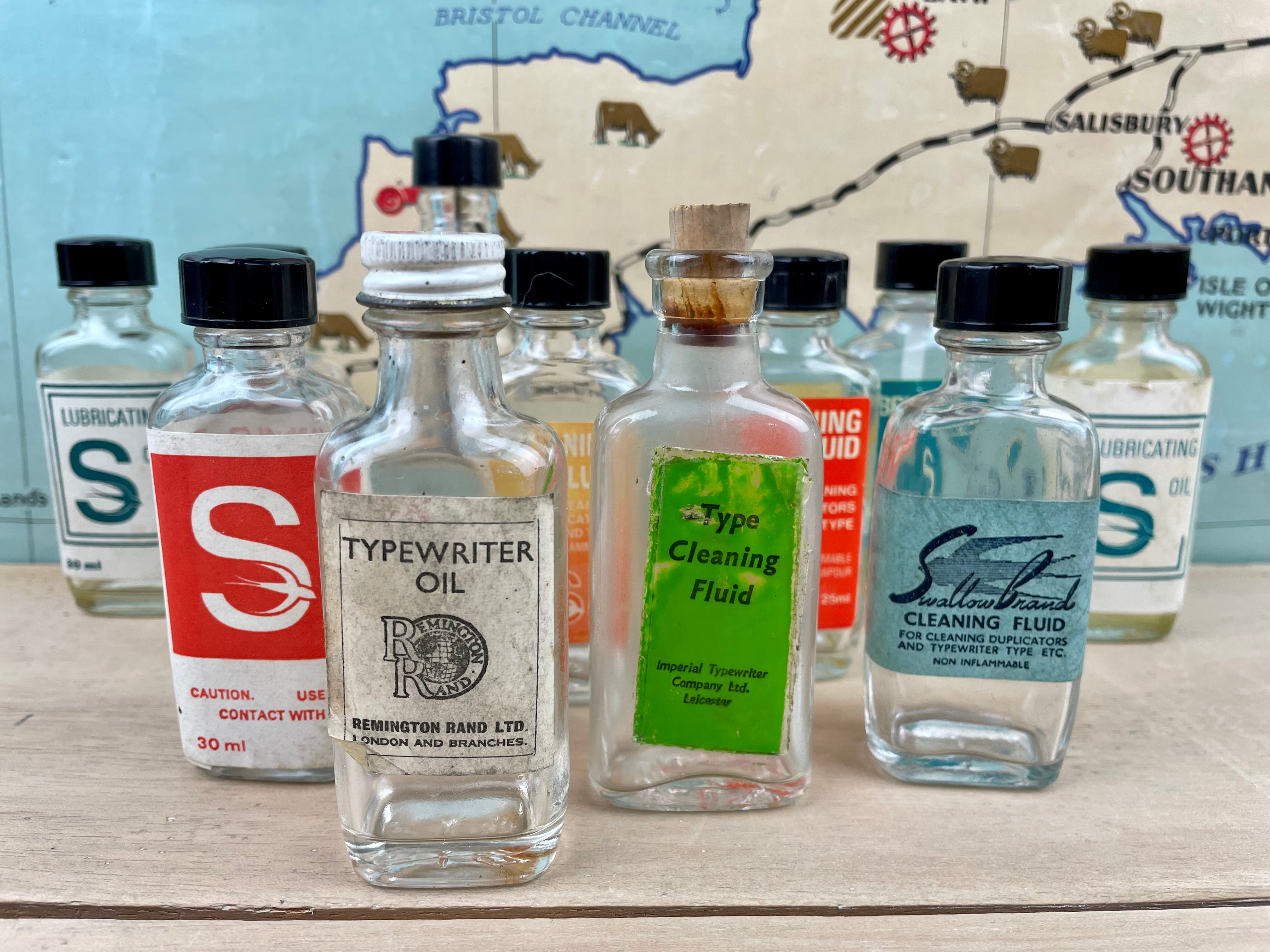 Collection of Typewriter Oil Bottles – Charlie Foxtrot Vintage