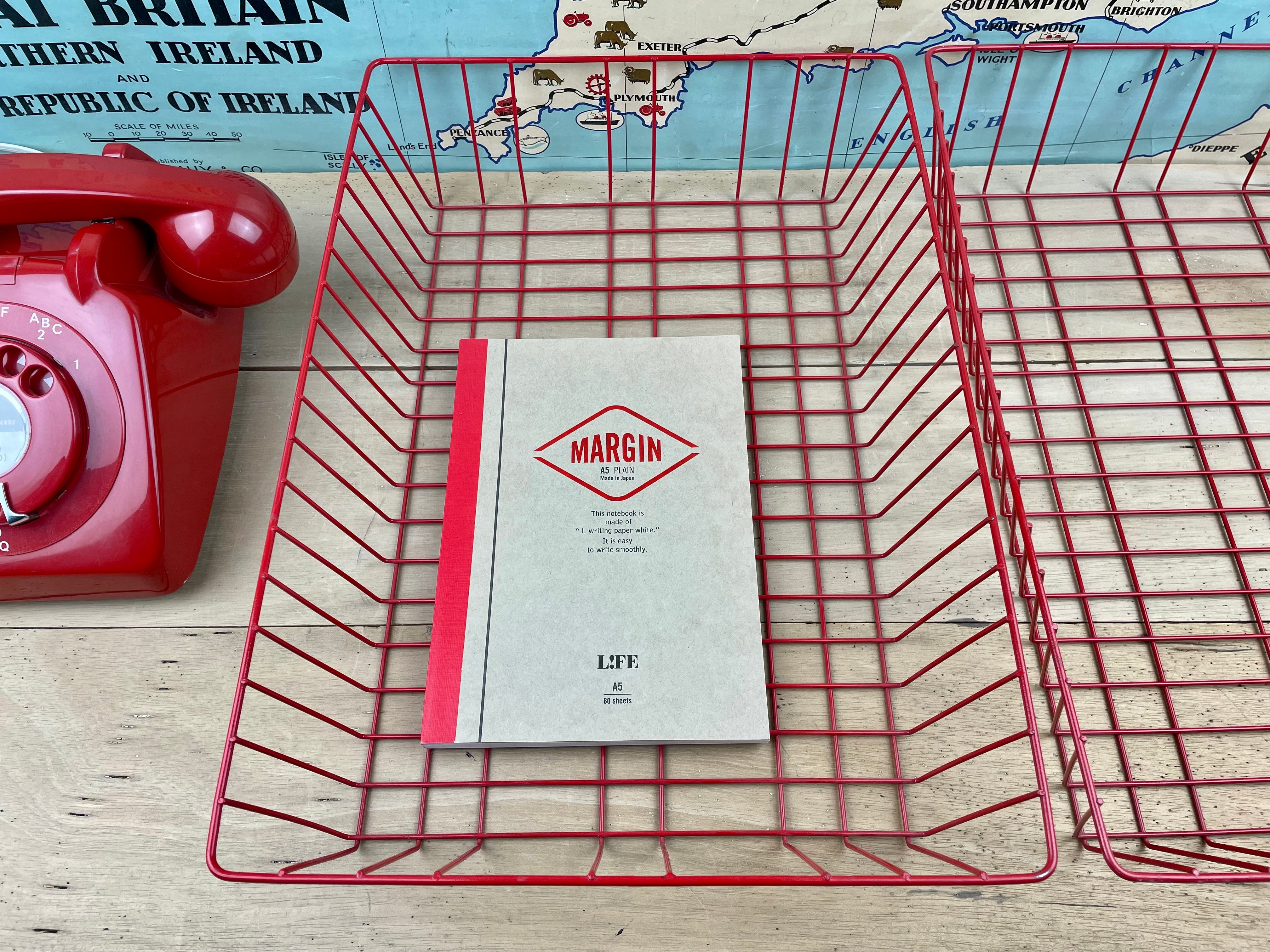 A4 Wire In/out Trays : Red Duo – Charlie Foxtrot Vintage